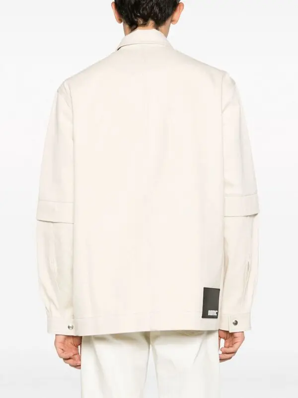 OAMC Short-sleeve Overlay Cotton Shirt Jacket