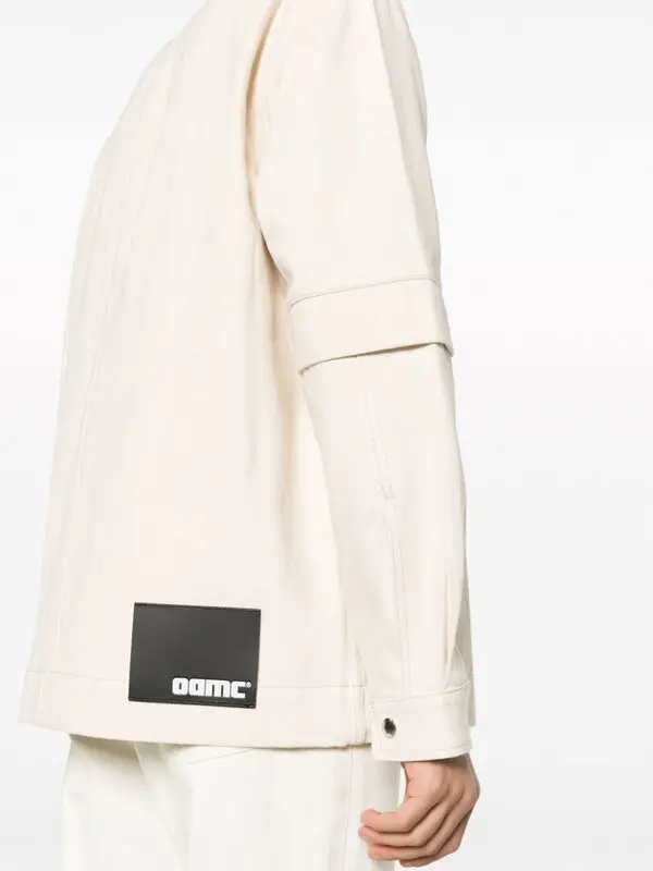 OAMC Short-sleeve Overlay Cotton Shirt Jacket