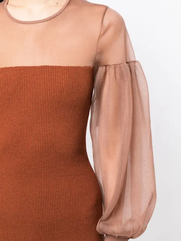 Ulla Johnson Milla Sheer-paneling Dress