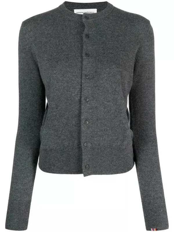 extreme cashmere - N°300 Little 2 Crew-Neck Cashmere Cardigan