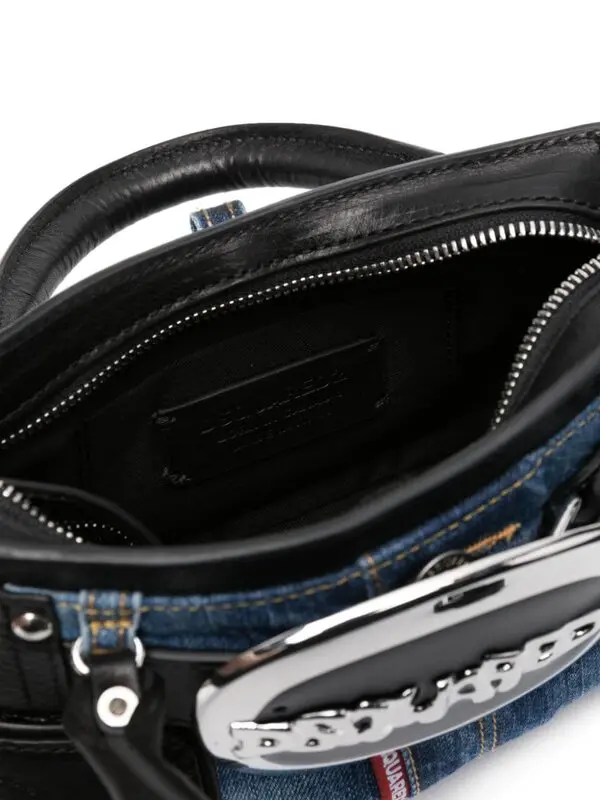 Dsquared2 Denim Patchwork Tote Bag