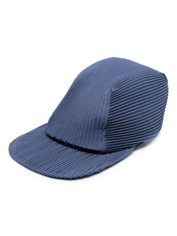 Issey Miyake Pleated Flat-peak Cap - Blue