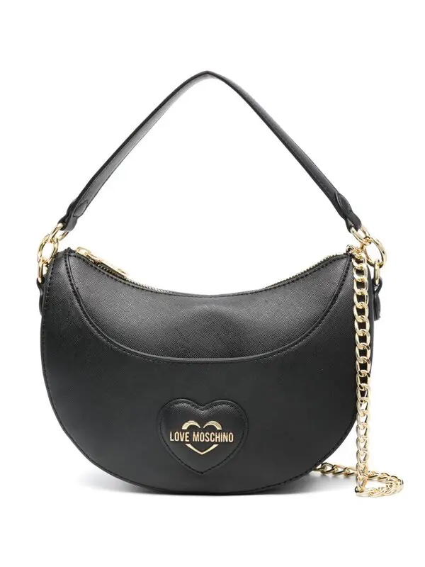 Moschino Logo-plaque Heart-patch Shoulder Bag