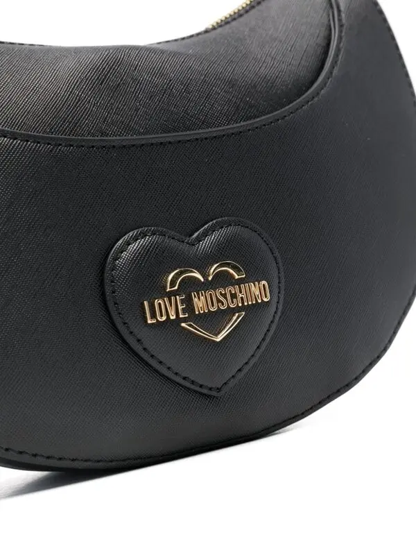 Moschino Logo-plaque Heart-patch Shoulder Bag