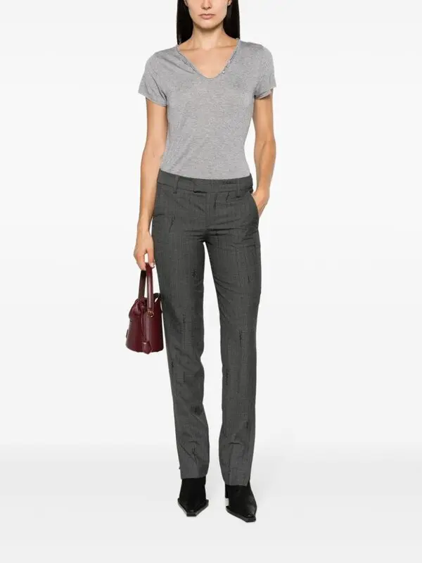 Zadig&Voltaire Prune Striped Trousers - Grey