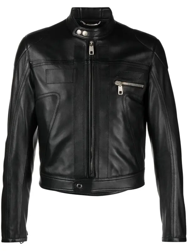 Dolce & Gabbana Nappa Leather Biker Jacket