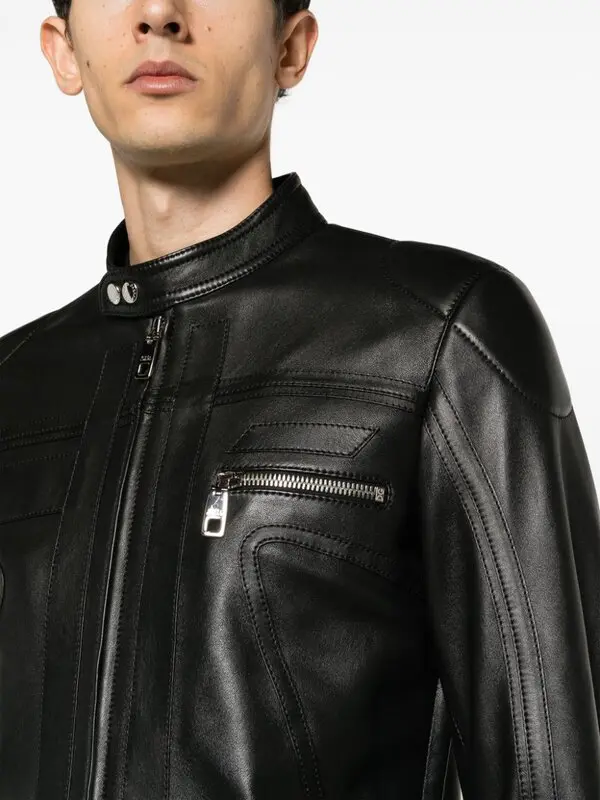 Dolce & Gabbana Nappa Leather Biker Jacket
