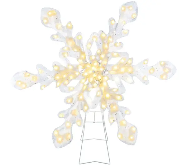 MR. CHRISTMAS 35 Outdoor Twinkling Led Snowflae - One-color