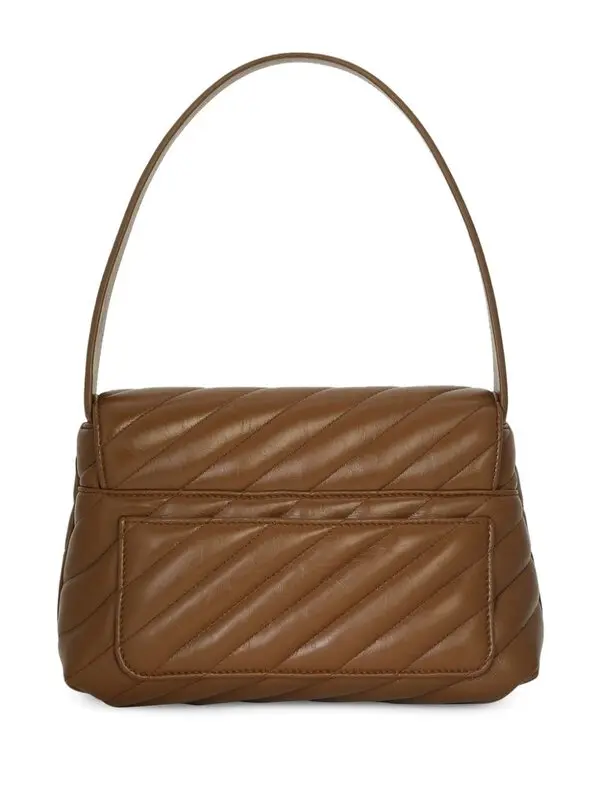 Dolce & Gabbana Padded Leather Bag With Logo Buckle