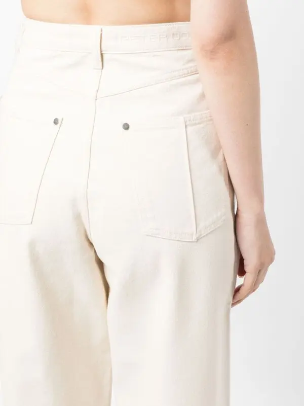 PETER DO High-rise Wide-leg Jeans - Neutrals