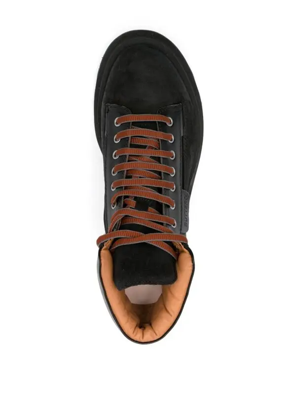 BUTTERO® Logo-debossed Leather Boots