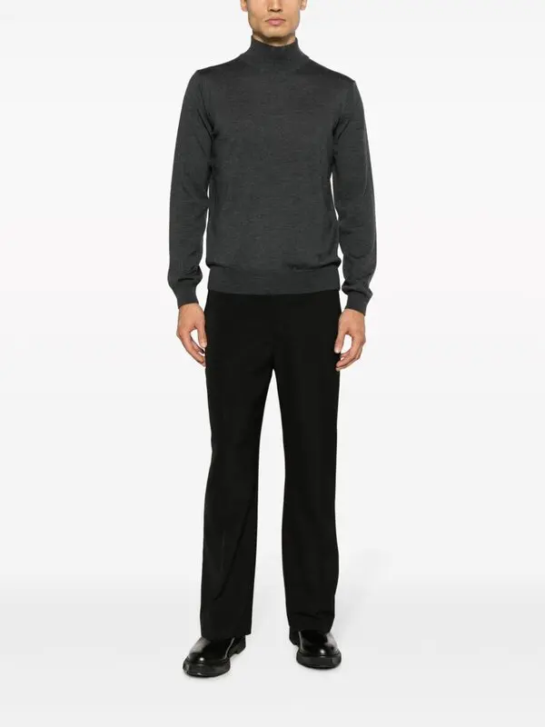 Corneliani Roll-neck Virgin Wool Jumper - Grey