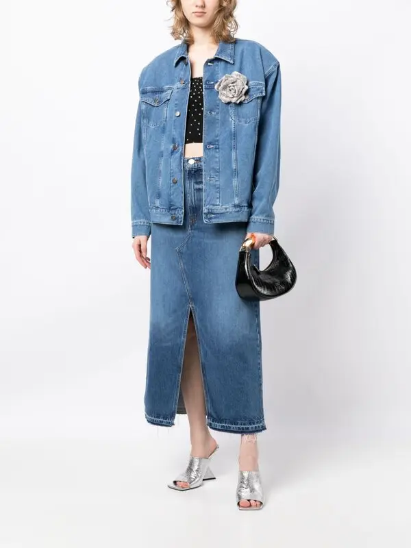 Giuseppe Di Morabito Faux-flower Denim Jacket