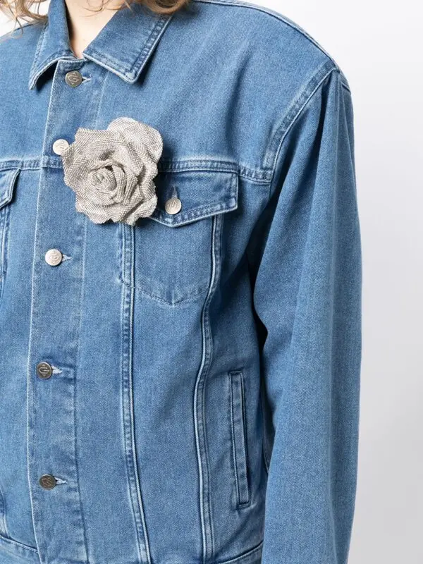 Giuseppe Di Morabito Faux-flower Denim Jacket