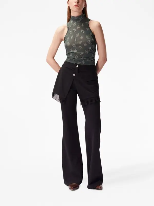 MARGHERITA MACCAPANI Kendra Monogram-jacquard Top