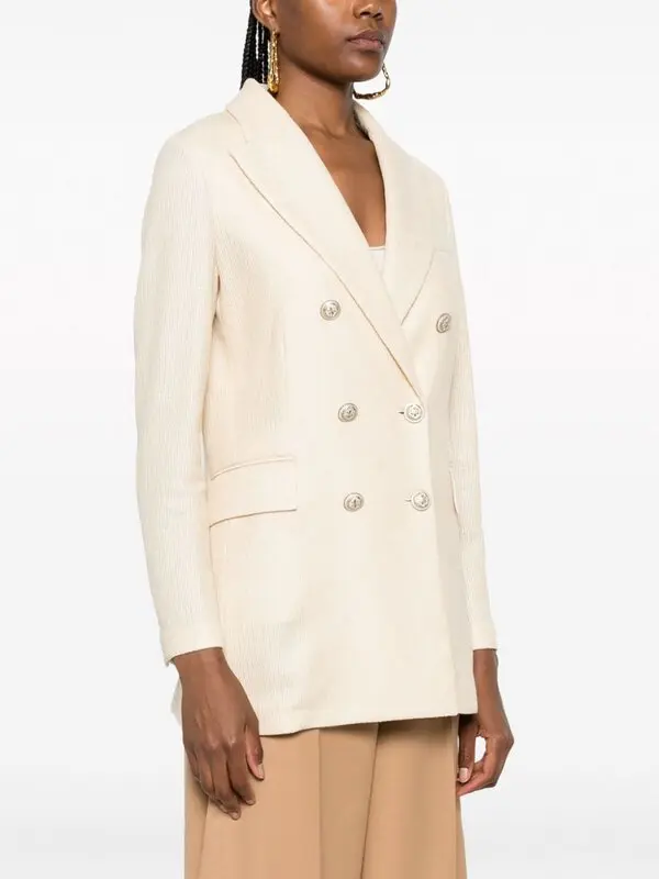 CIRCOLO 1901 Double-breasted Textured Blazer