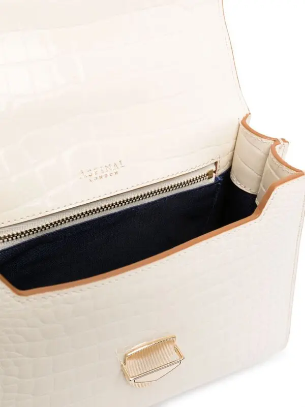 ASPINAL OF LONDON Midi Mayfair Top-handle Bag - Neutrals