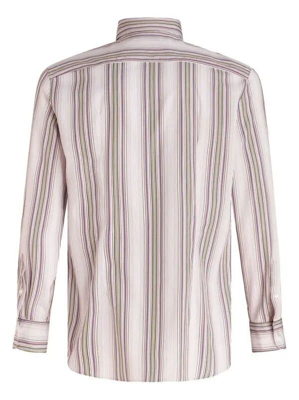 Etro Stripe-print Button-down Shirt - Neutrals