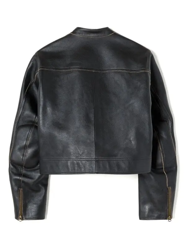 RE/DONE Racer Zip-up Leather Jacket
