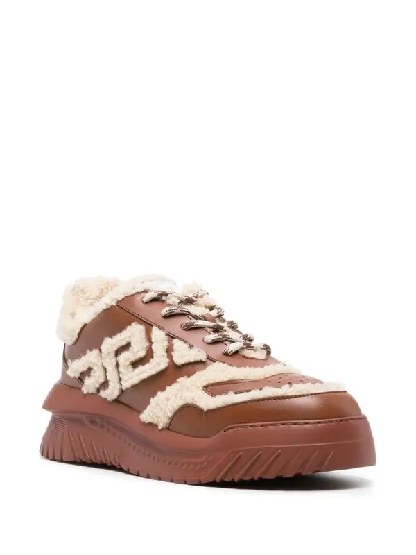 Versace Greca Odissea Shearling Sneakers