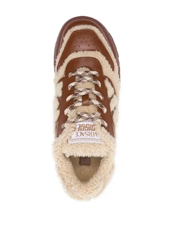 Versace Greca Odissea Shearling Sneakers