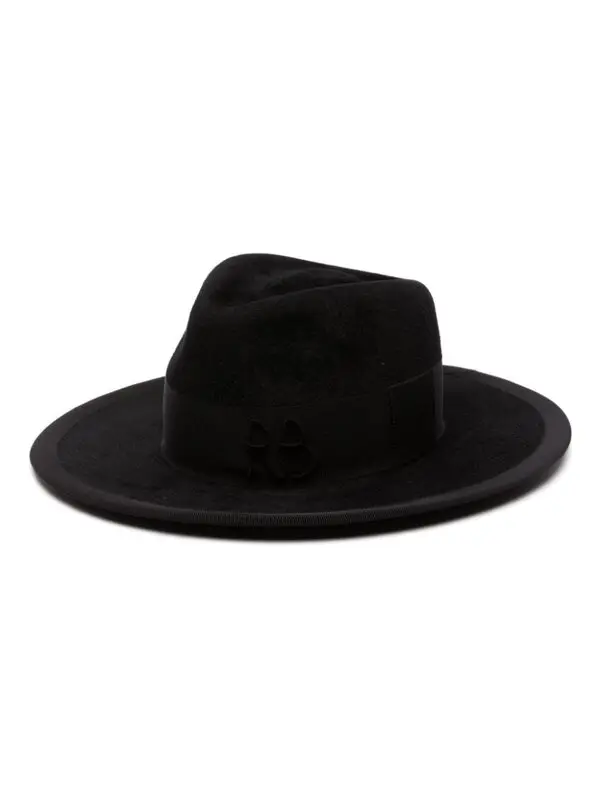 Ruslan Baginskiy Logo-embroidered Fedora - Black