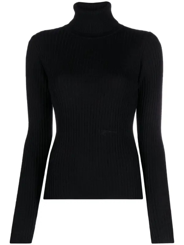 GANNI Cut-out Merino-wool Jumper
