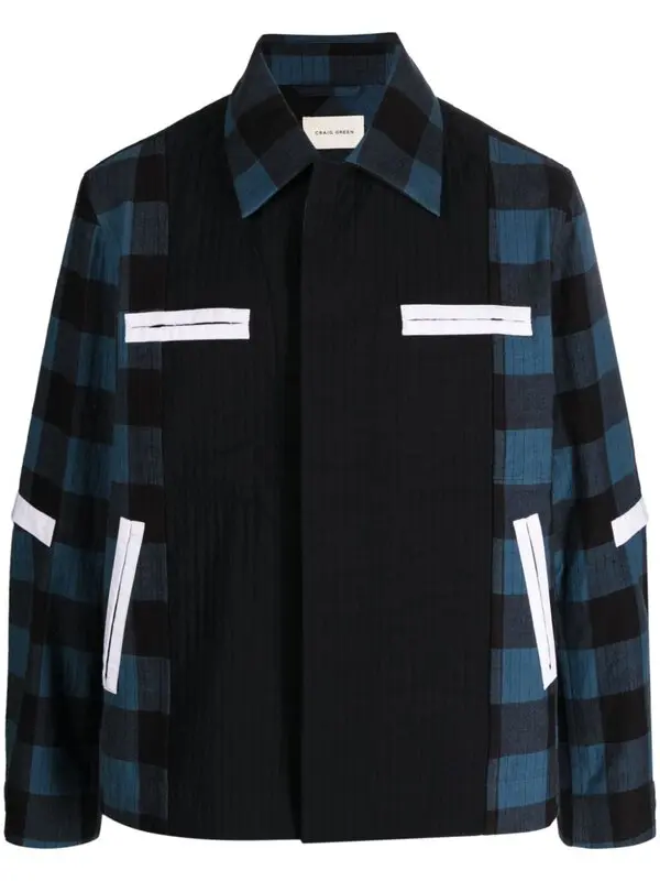CRAIG GREEN Plaid-pattern Worker Jacket