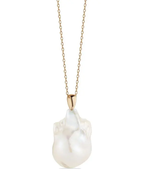 Mateo 14kt Yellow Baroque Pearl Pendant Necklace - Gold