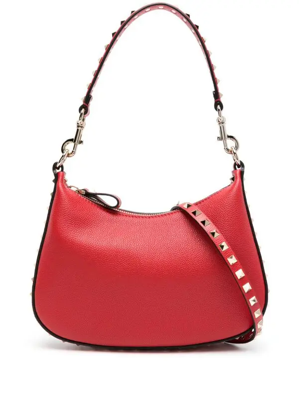 Valentino Garavani Rockstud Shoulder Bag - Red