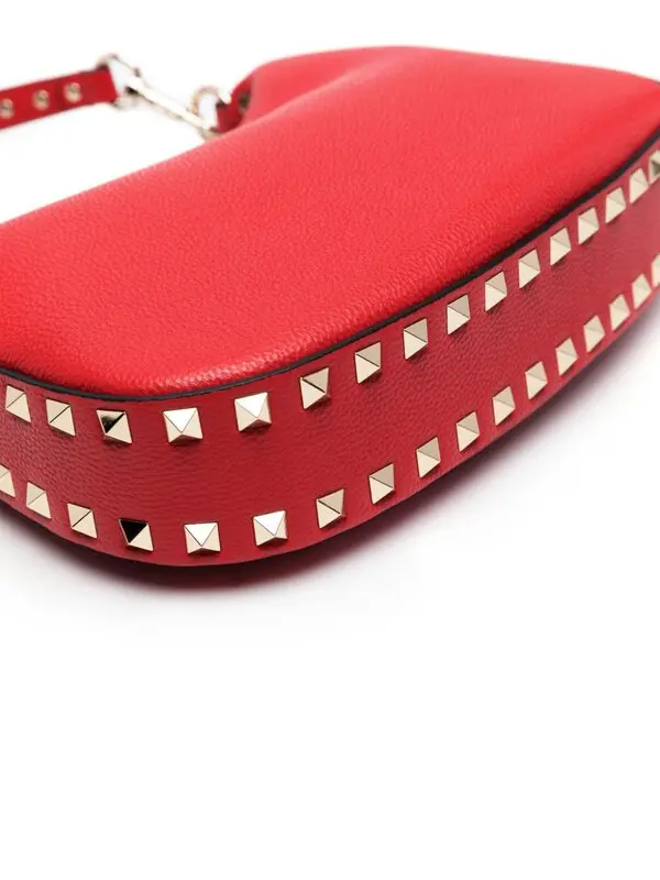 Valentino Garavani Rockstud Shoulder Bag - Red