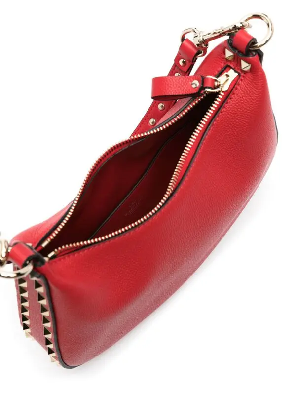 Valentino Garavani Rockstud Shoulder Bag - Red