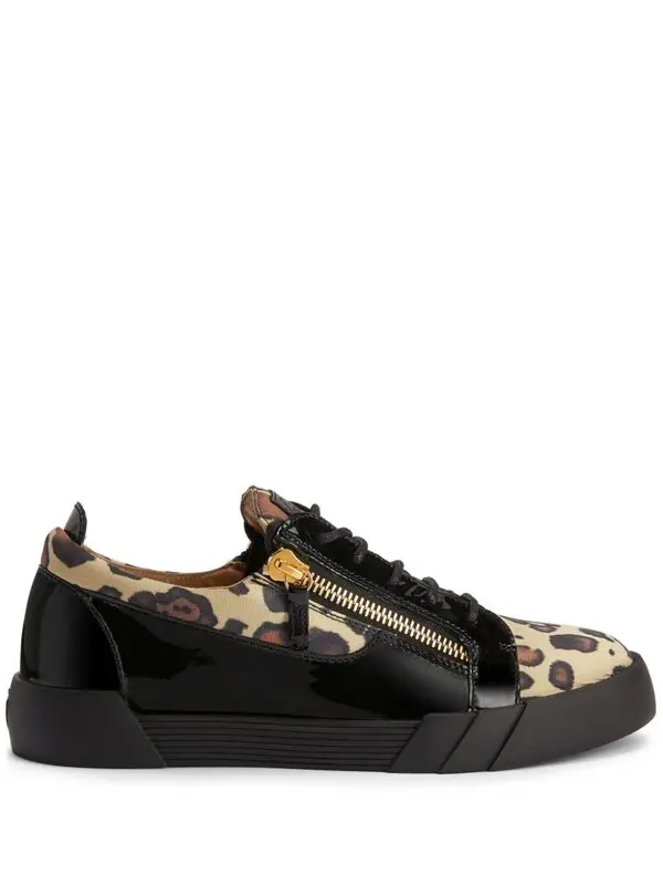 GIUSEPPE ZANOTTI Frankie Leopard-print Sneakers