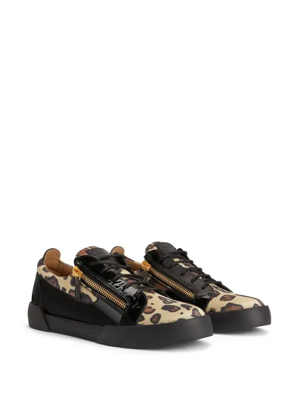 GIUSEPPE ZANOTTI Frankie Leopard-print Sneakers