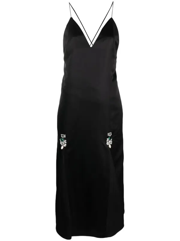 WALES BONNER Crystal-embellished Dress