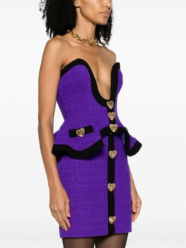 Moschino Button-detail Knitted Corset