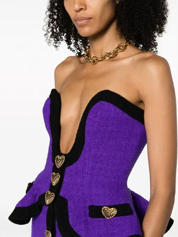 Moschino Button-detail Knitted Corset