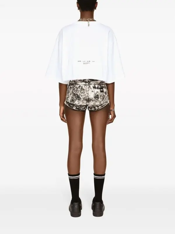Dolce & Gabbana Logo-print Cotton Shorts