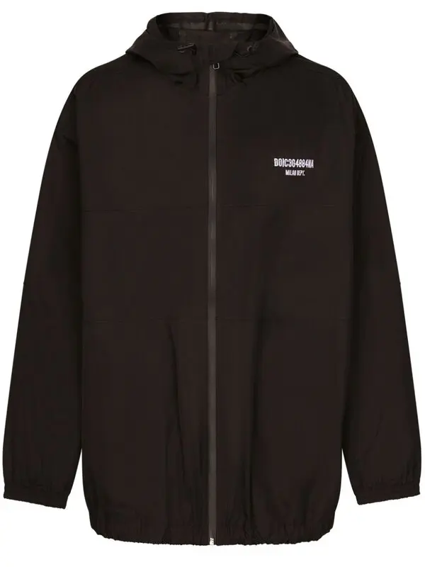 Dolce & Gabbana Hooded Logo Jacket