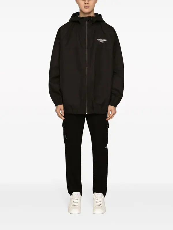 Dolce & Gabbana Hooded Logo Jacket