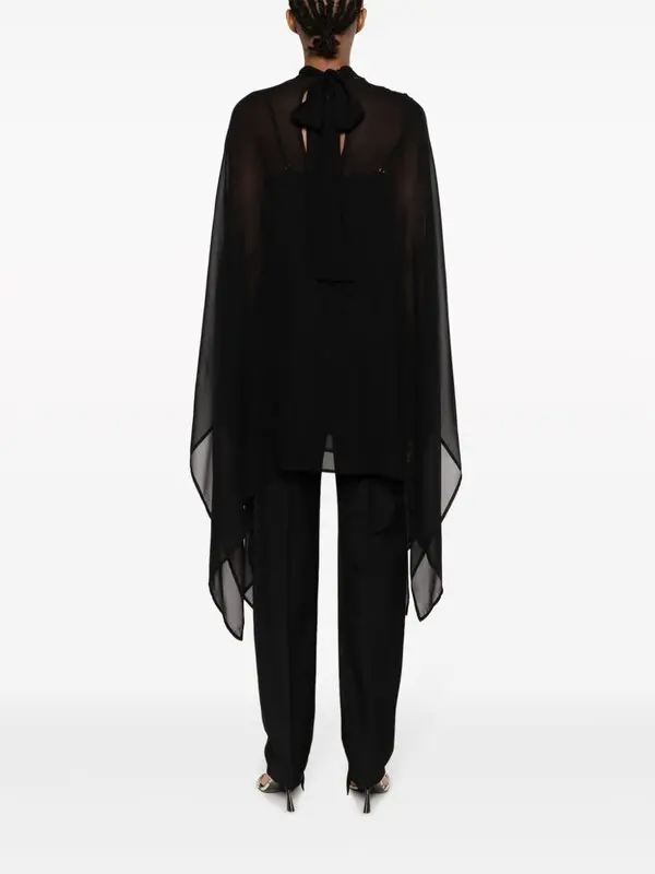 P.a.r.o.s.h Funnel-neck Silk Tunic