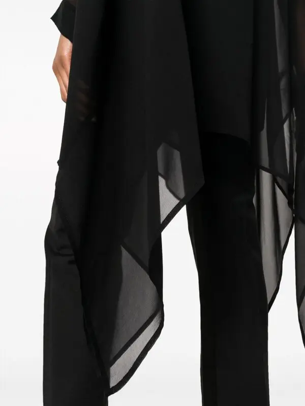 P.a.r.o.s.h Funnel-neck Silk Tunic