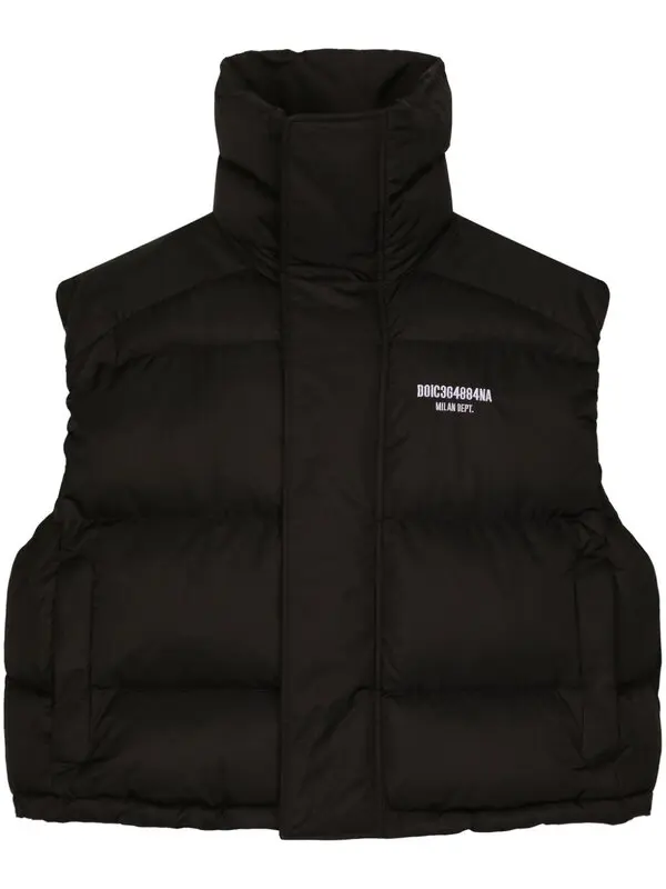 Dolce & Gabbana Logo-embroidered Padded Gilet