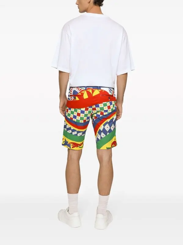 Dolce & Gabbana Carretto-print Shorts - Blue