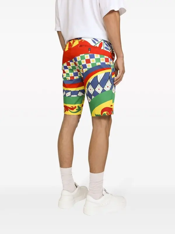 Dolce & Gabbana Carretto-print Shorts - Blue