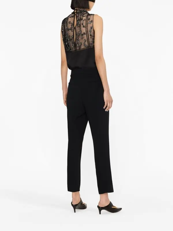JIL SANDER Tailored Cropped Trousers - Black