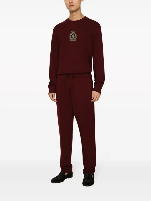 Dolce & Gabbana Virgin Wool-silk Tapered Trousers