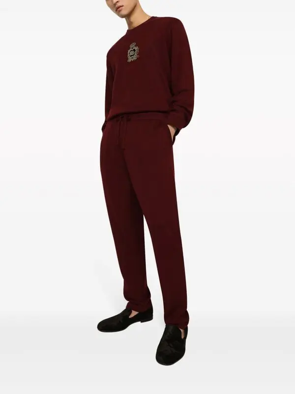 Dolce & Gabbana Virgin Wool-silk Tapered Trousers
