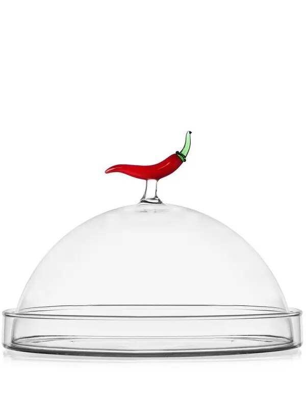 ICHENDORF MILANO Oval-design Glass Platter - White