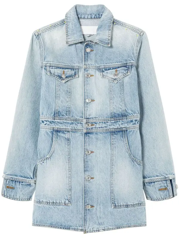 Re/Done Trucker Denim Dress In Blue - 30% Off | Editorialist